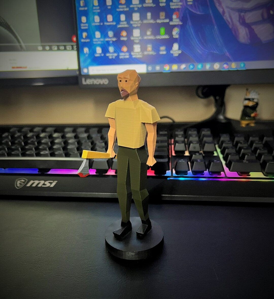 Osrs/runescape LVL 3 WC Bot Figurine 3d Printedvcool Gift for a Gamer ...