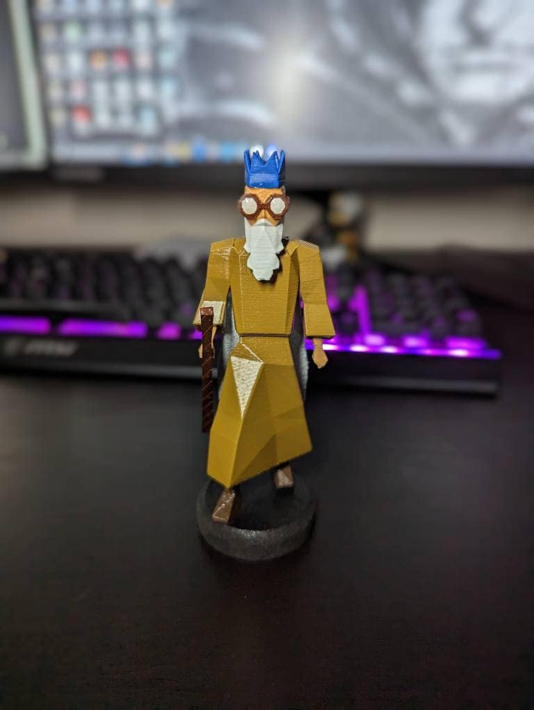 Runescape/osrs Old Wise Man Figurine 3d Printed - Etsy