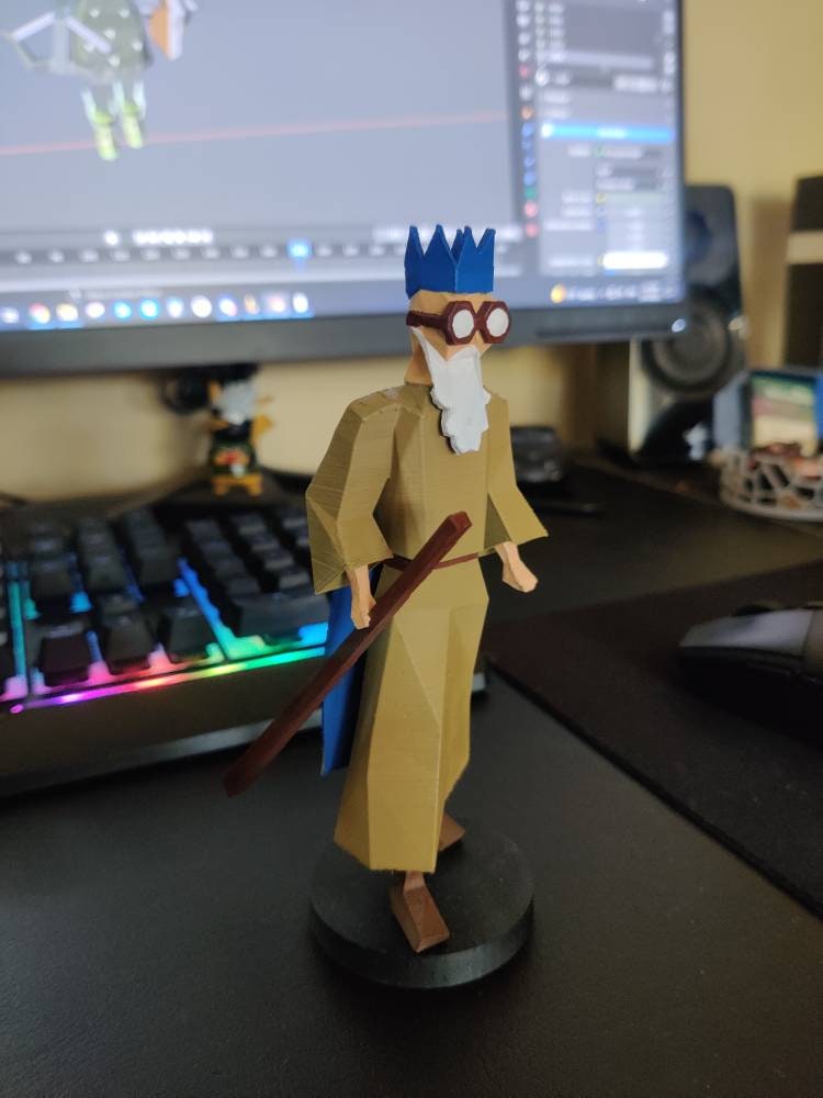 Runescape/osrs Old Wise Man Figurine 3d Printed | Etsy UK