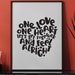 One Love One Heart Let's Get Together and Feel Alright - Etsy
