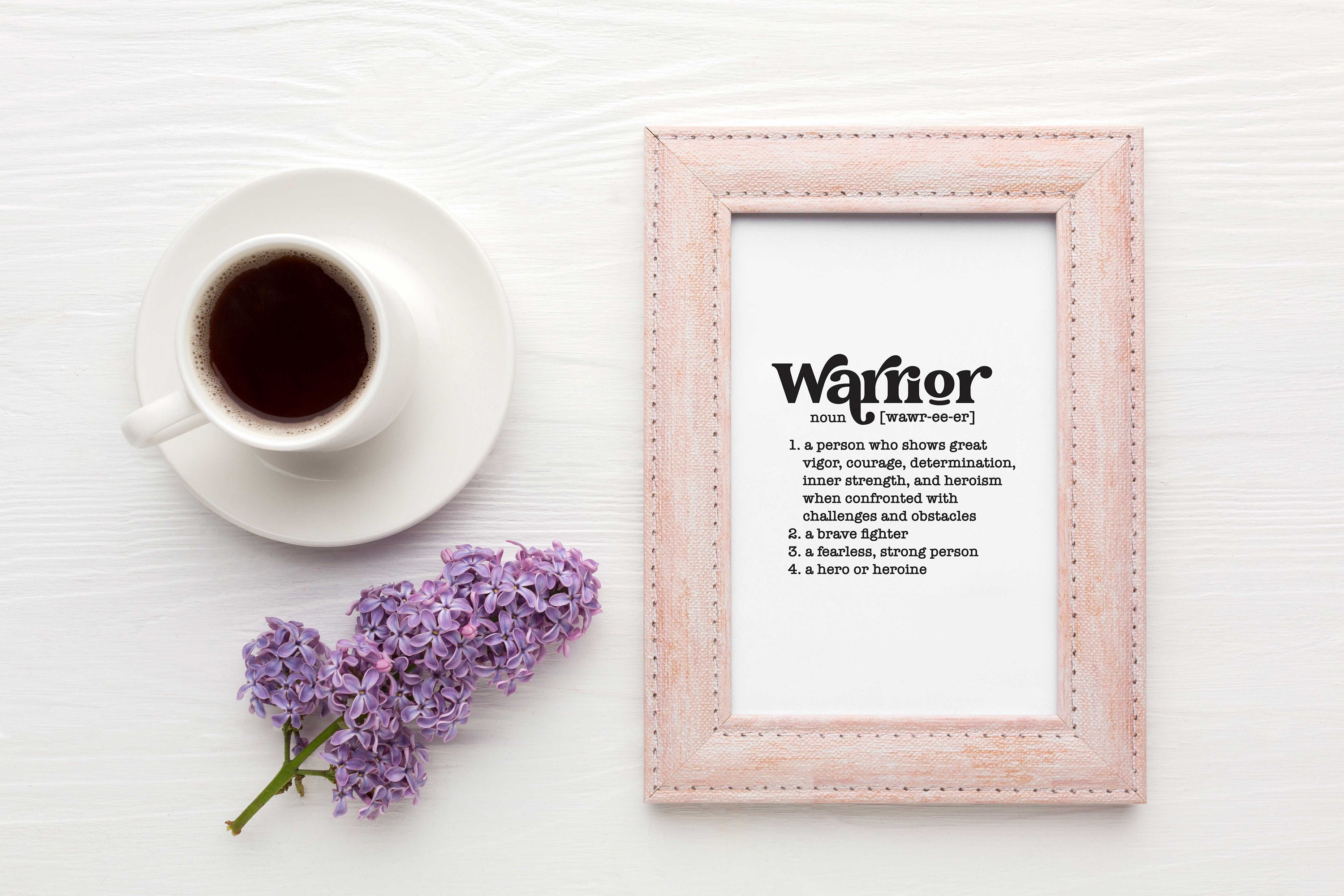 Warrior Definition, Digital Download, Inspirational, Strength, Quote ...