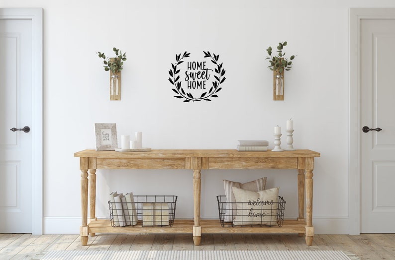 Home Sweet Home Crest Cut File Entryway Sign Svg Silhouette | Etsy