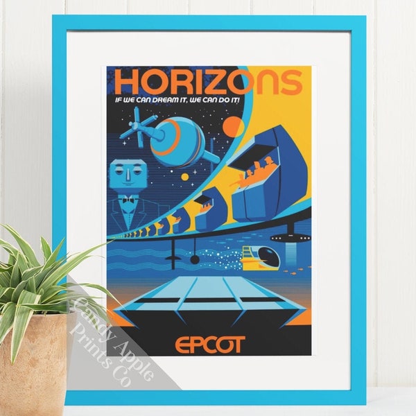 Epcot Horizons Poster - Etsy