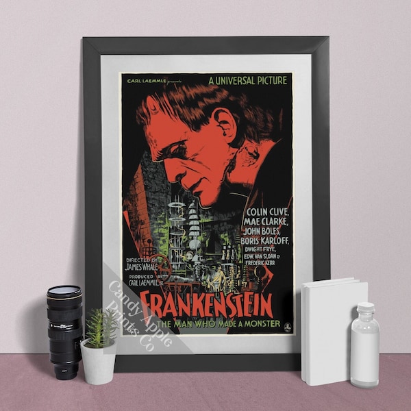 Frankenstein Print - Etsy