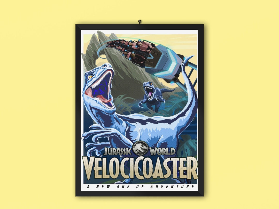Velocicoaster Poster – Universal Orlando Print, Islands of Adventure ...
