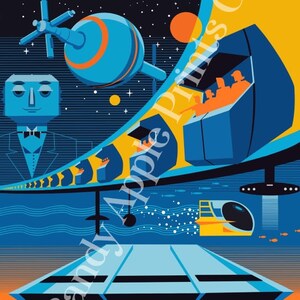 Horizons Print - for Fans of Epcot and Classic Disney. Epcot Poster ...