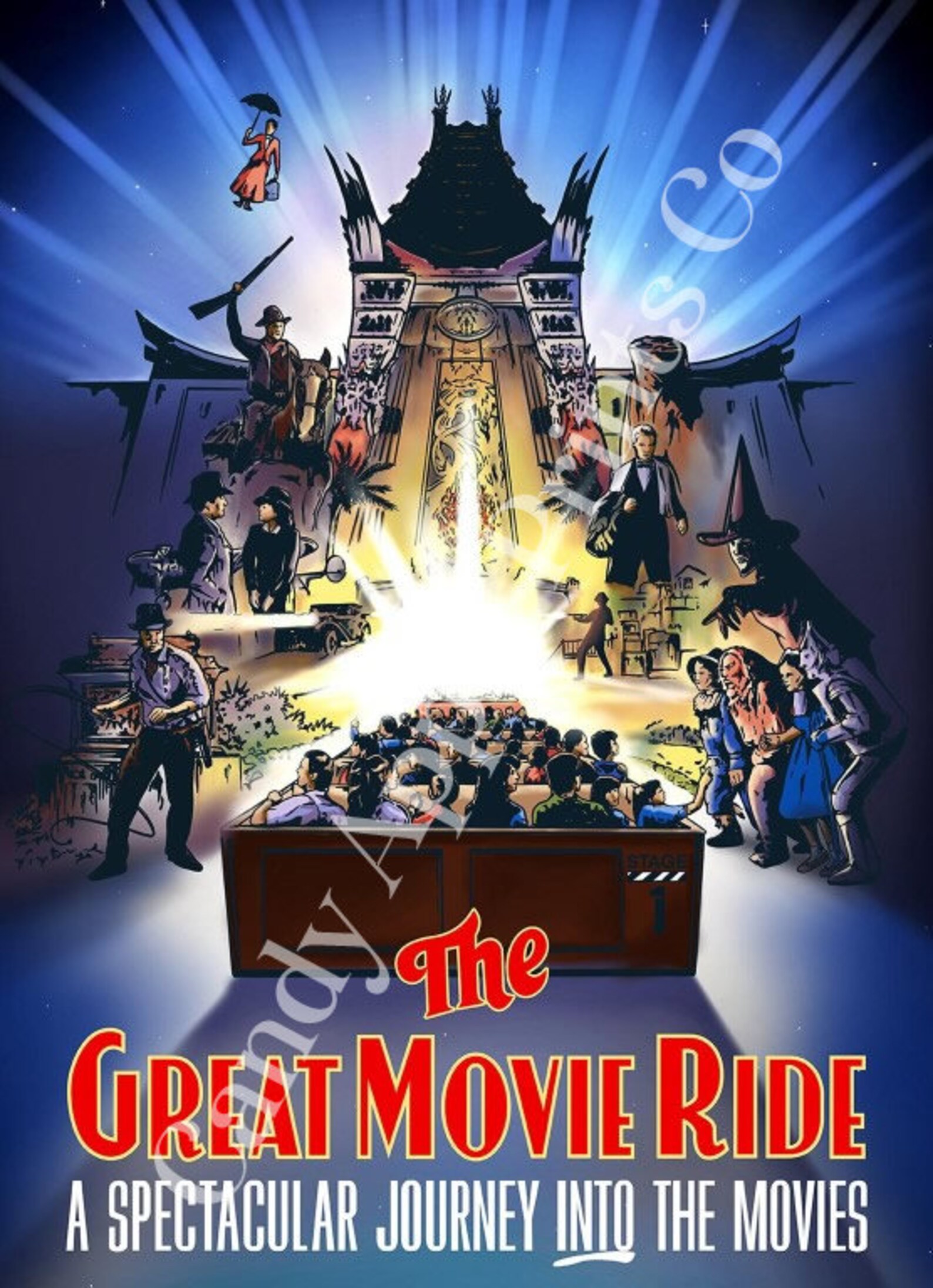 Great Movie Ride Print Hollywood Studios Poster Classic - Etsy Australia