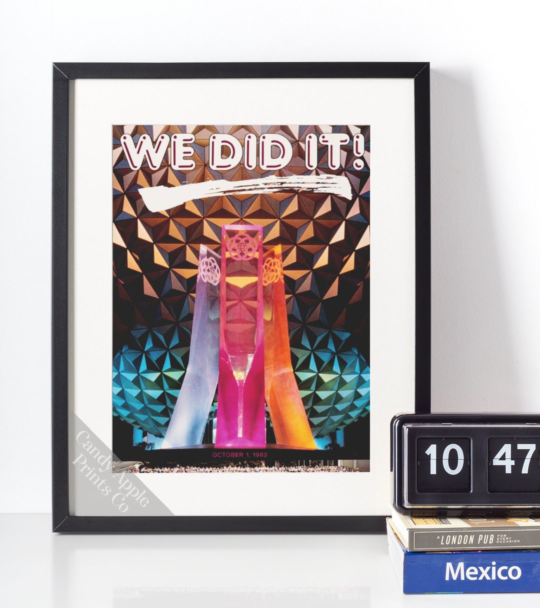 Epcot Opening Day Poster 1982, Disney Opening Day Poster, Walt Disney ...
