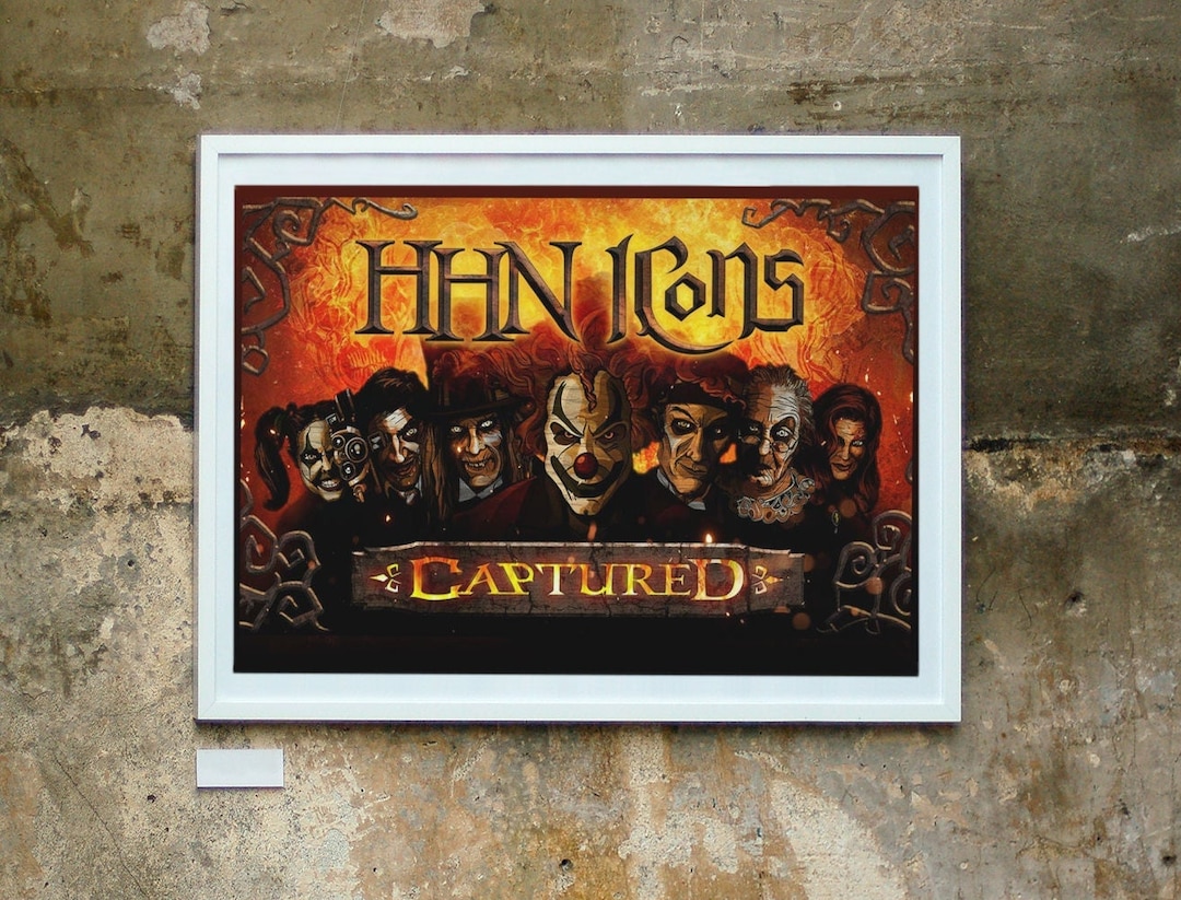 HHN Icons Captured Print - Universal Studios, Universal Poster ...