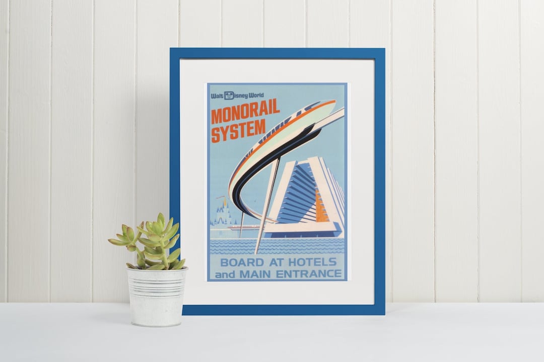 Monorail Print - Walt Disney World - Disney Poster, Disney Print ...