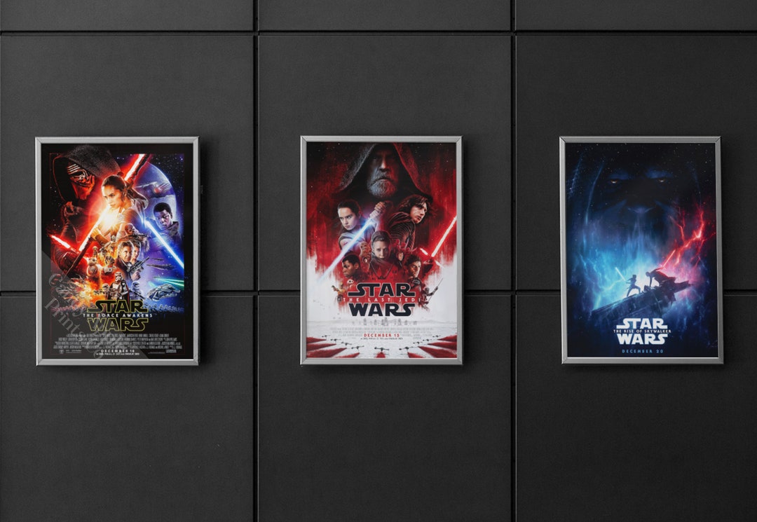 Star Wars Sequel Trilogy Movie Posters - Star Wars Prints, Movie ...