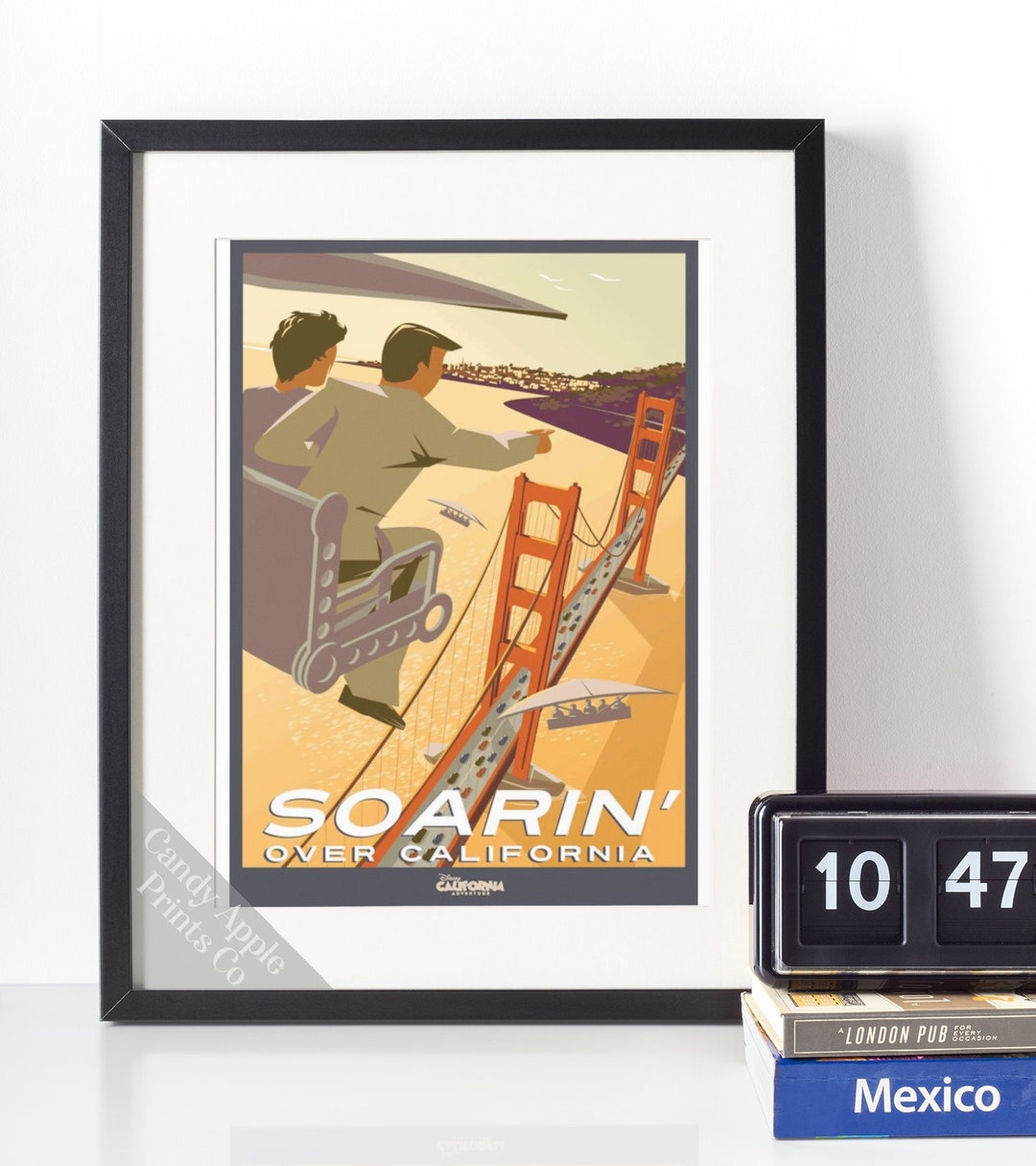 Soarin' Over California Print: Vintage Disneyland Poster - Etsy