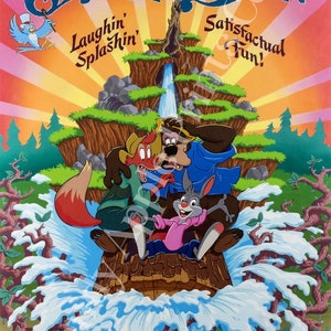 Splash Mountain Print - Disney Print, Disney Ride Print, Vintage Disney ...
