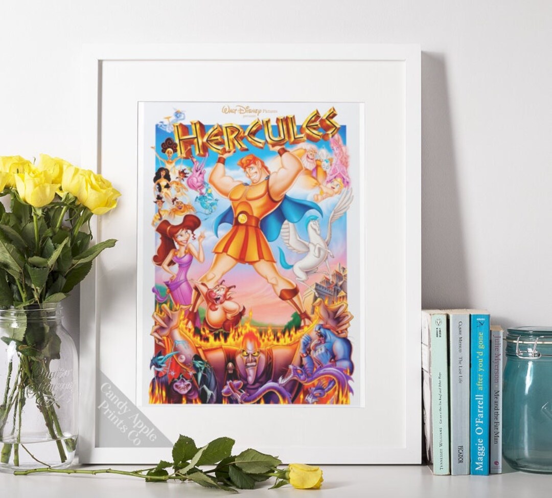Hercules Print Disney Animated Movie Poster Disney Poster, Disney Print ...