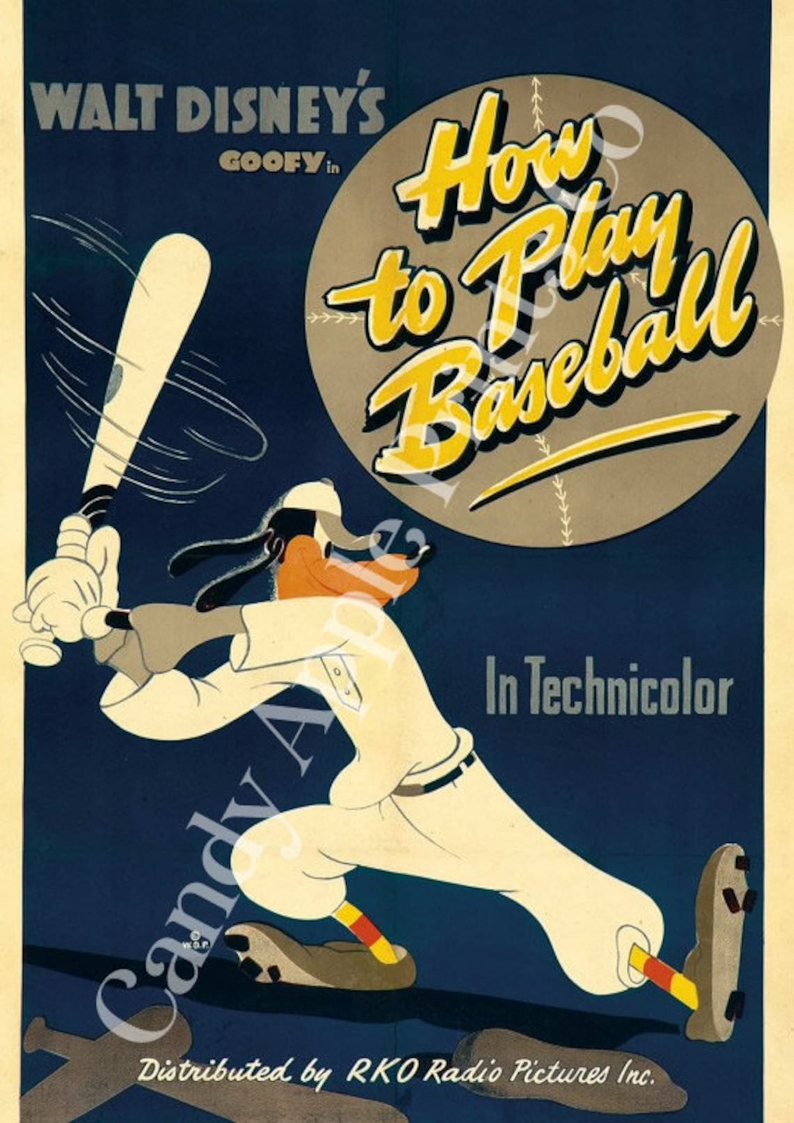 Goofy Print How to Play Baseball Poster Goofy Poster Goofy - Etsy