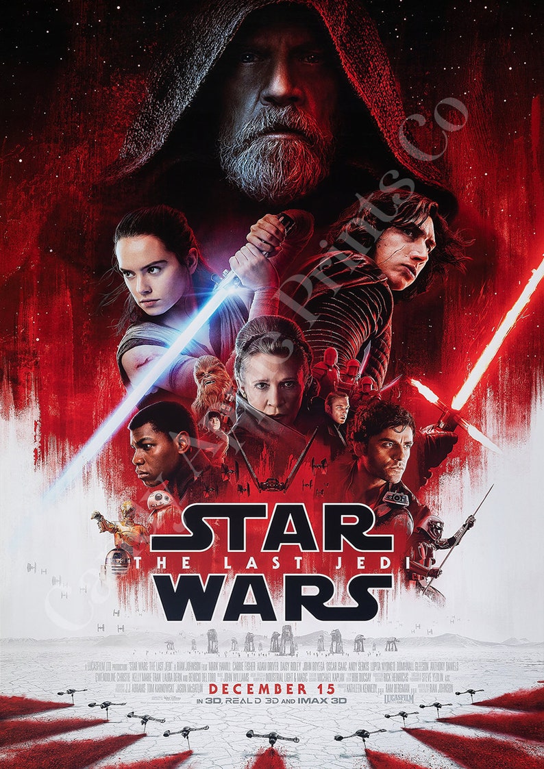 Star Wars Sequel Trilogy Movie Posters Star Wars Prints - Etsy