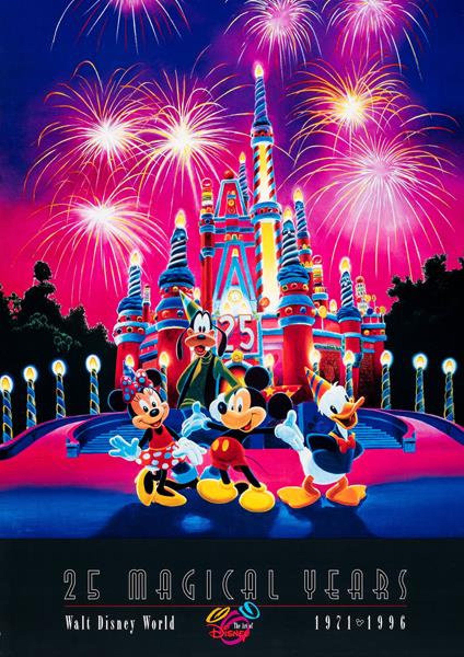 25 Magical Years Print - Disney World 25 Anniversary Poster ...