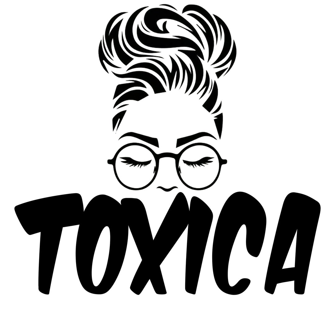 La Toxica / Toxica, Hair Bun / Glasses Digital Download, Png, Svg, - Etsy