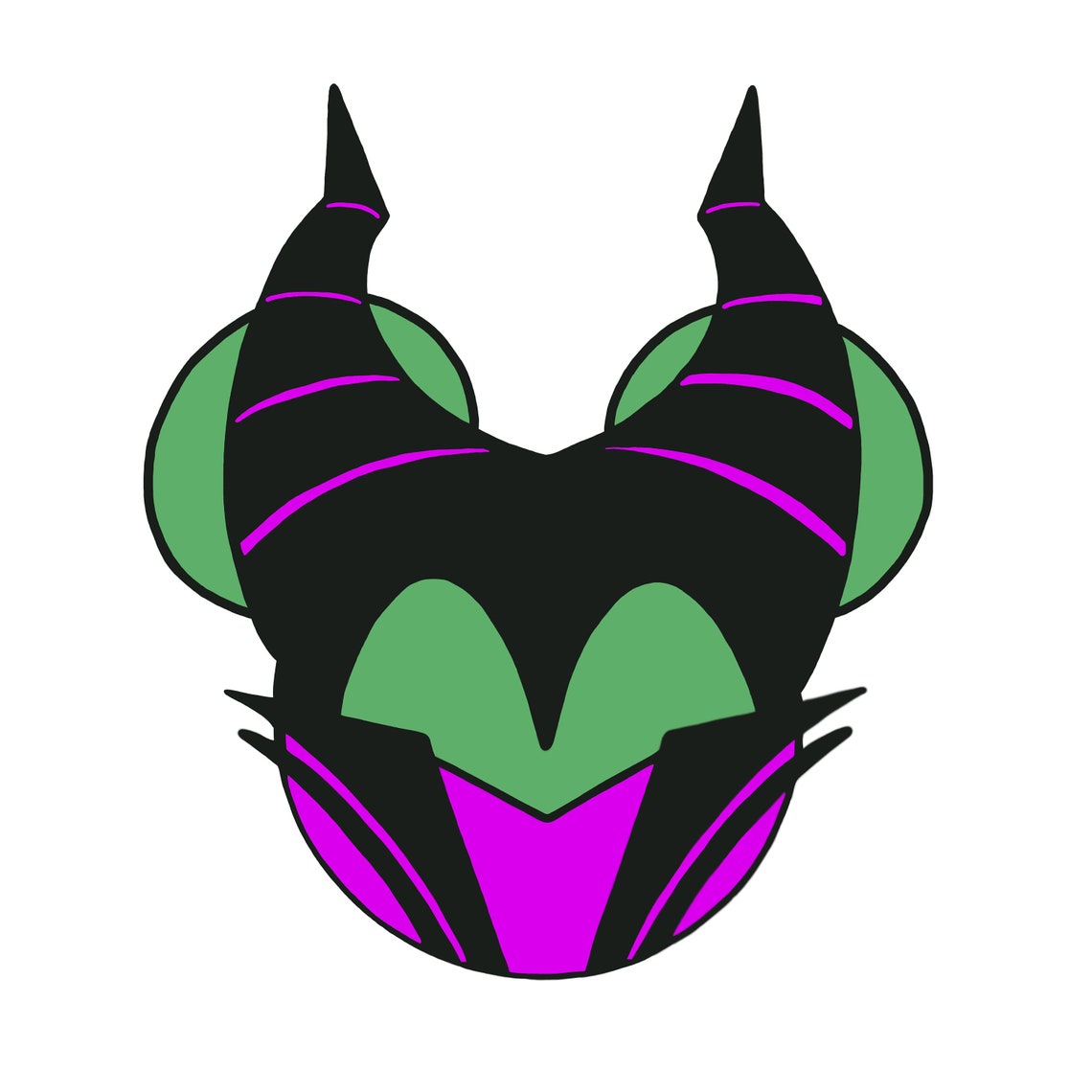 Digital Download PNG Villain Mouse, SVG Clipart, Easy Layering, Evil ...