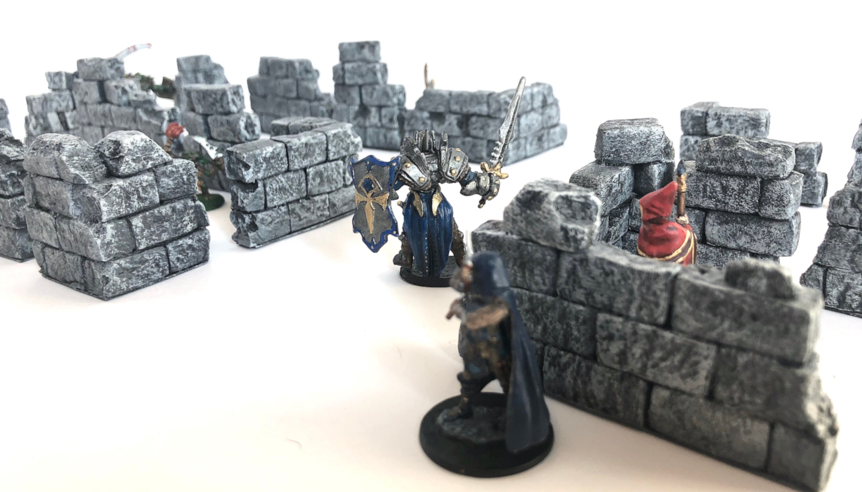 Modular Ruined Walls - Dnd, Dungeon & Dragons Terrain, Warhammer 40k - Etsy