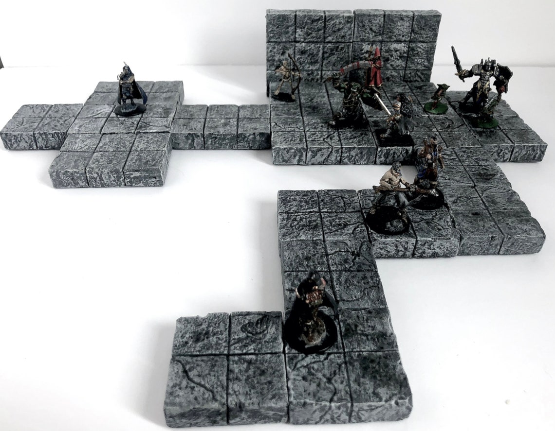 Modular Dnd Dungeon Tiles - Dungeons & Dragons Terrain - - Etsy