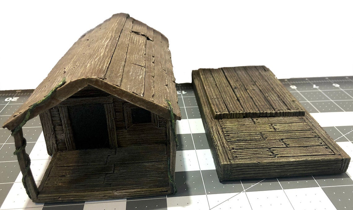 Wooden Cabin D&D Dungeons and Dragons Terrain - Etsy Wooden Cabin D&D Dungeons and Dragons Terrain - Etsy