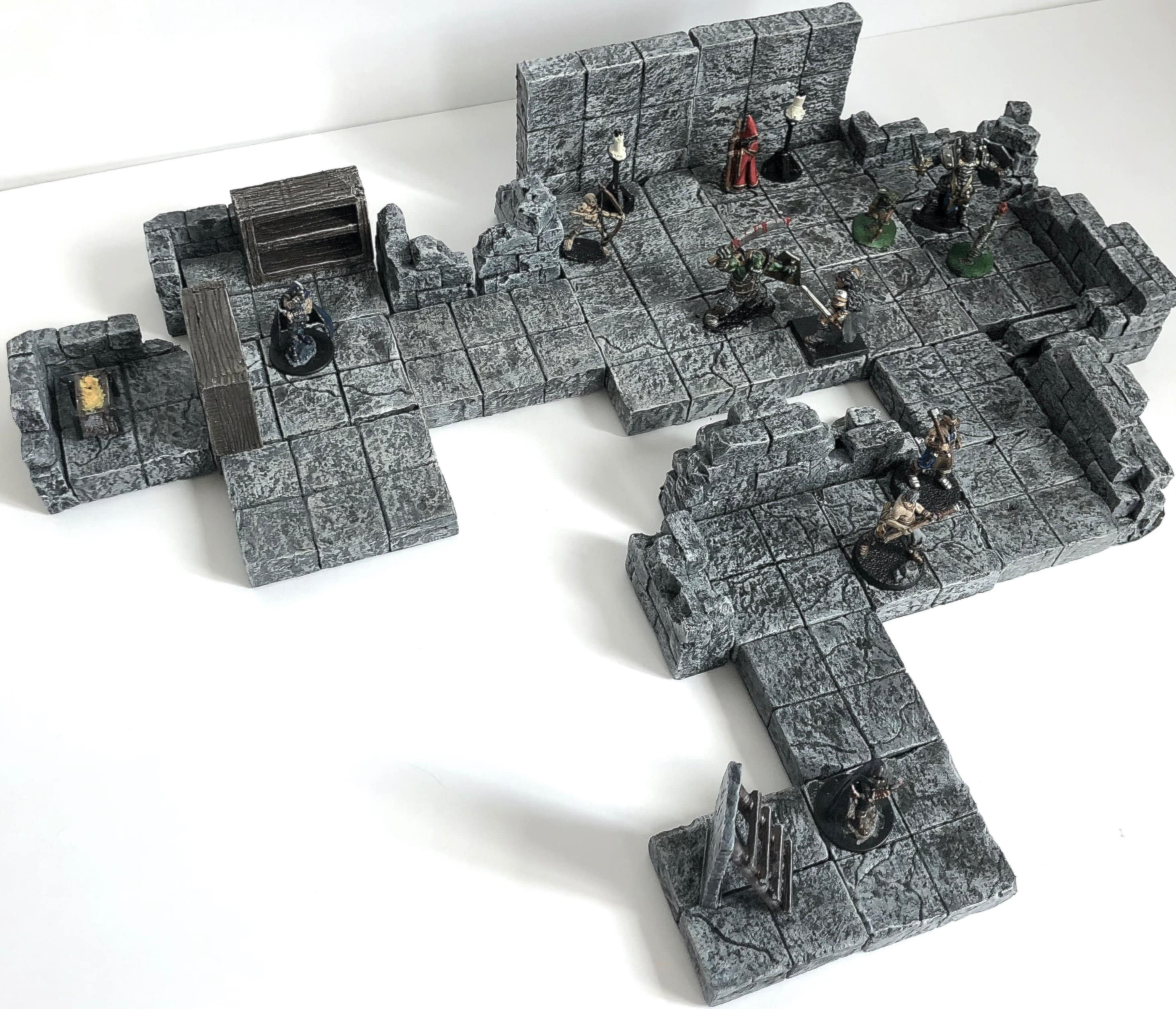 Modular Dnd Dungeon Tiles - Dungeons & Dragons Terrain - - Etsy