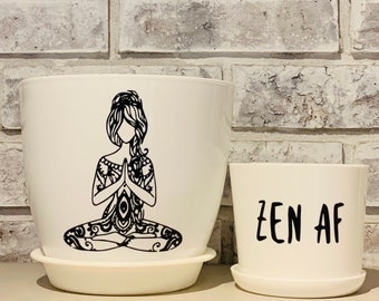 Zen Flower Pot - Etsy