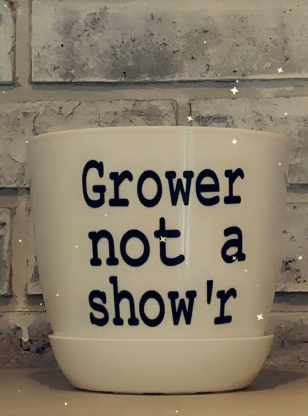 Grower Not a Show’r Pot!! - Etsy