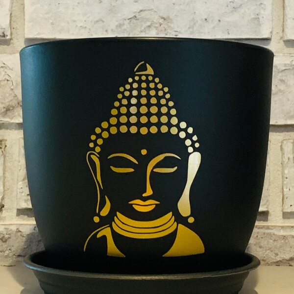 Buddha Head Pot - Etsy