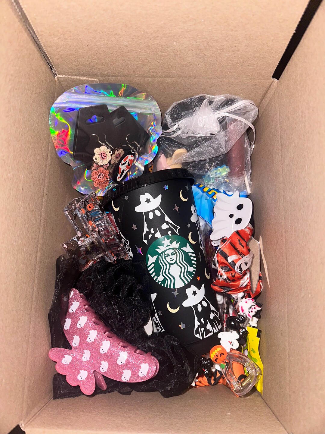 Spooky Boo Box, Boo Basket, Halloween Care Package, Hair Clips, Gifts ...