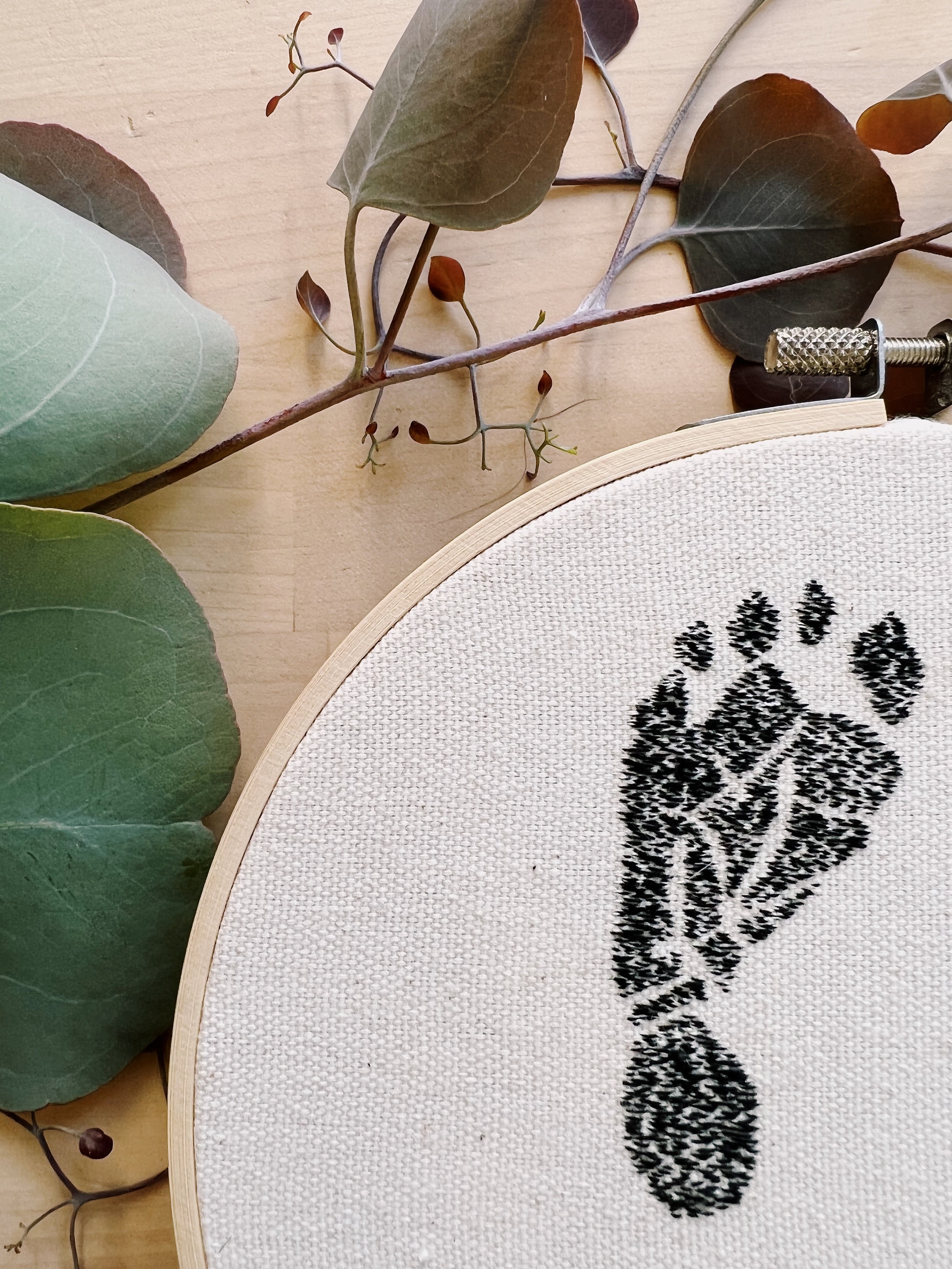 Embroidered Baby Footprints - Etsy