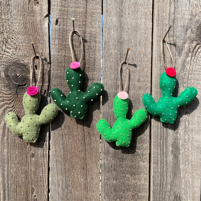 Cactus Ornament Christmas - Etsy