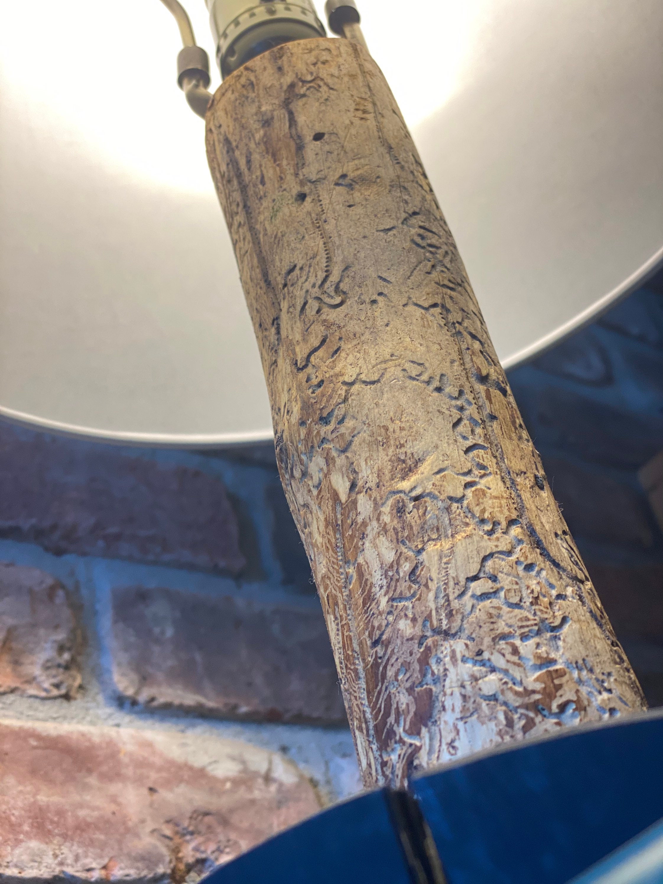 Rustic Natural Wood Table Lamp - Etsy