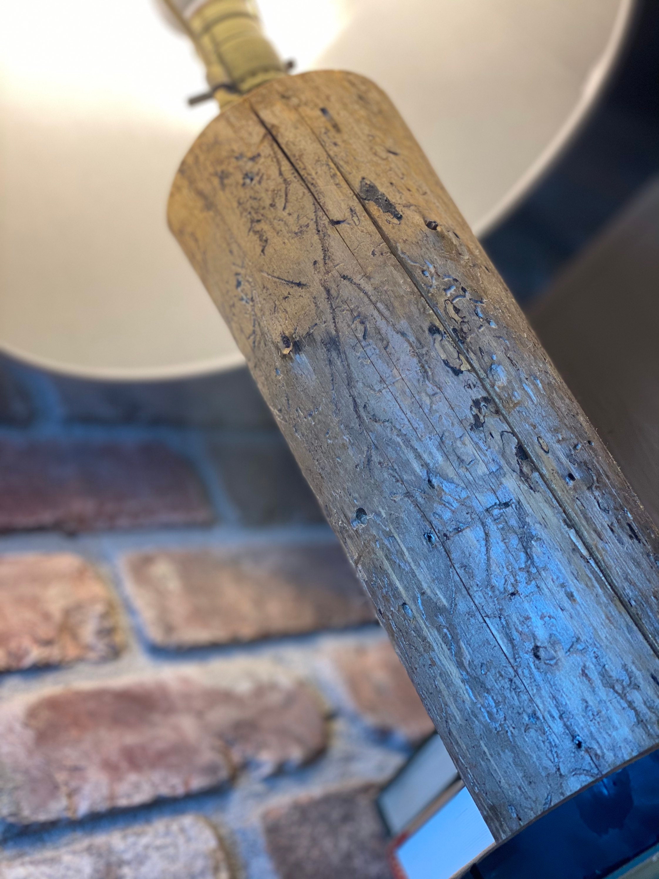 Rustic Natural Wood Table Lamp - Etsy