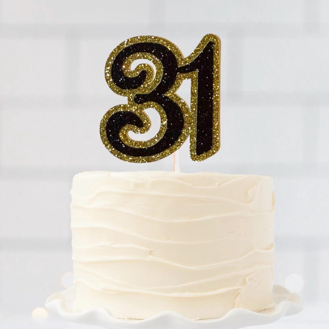 Number 31 Cake Topper - More Colors. 31st Birthday Cake Topper 31st ...