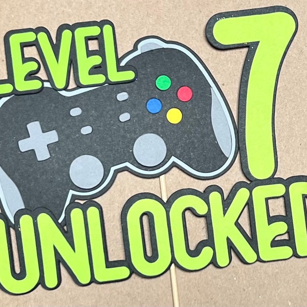 Level Unlocked "cake Topper" Svg - Etsy