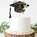 Personalized Graduation Cake Topper Glitter Cardstock Congrats Grad ...