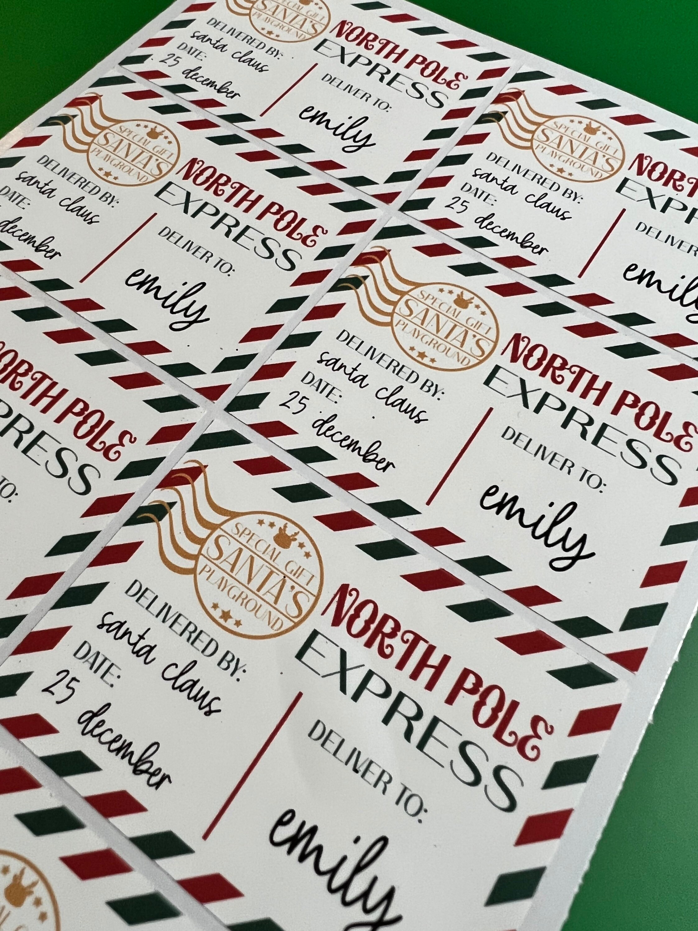 Personalized North Pole Christmas Gift Labels Santa Labels Christmas ...