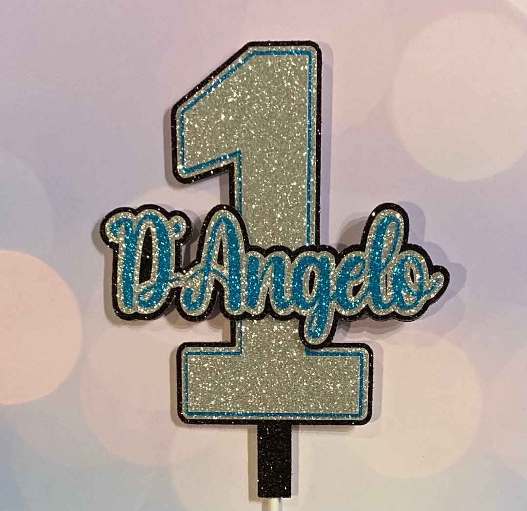 Birthday Number and Name Cake Topper Cardstock Any Name, Number and ...