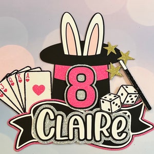 Personalized Magic Birthday Cake Topper Magician Birthday Magic ...