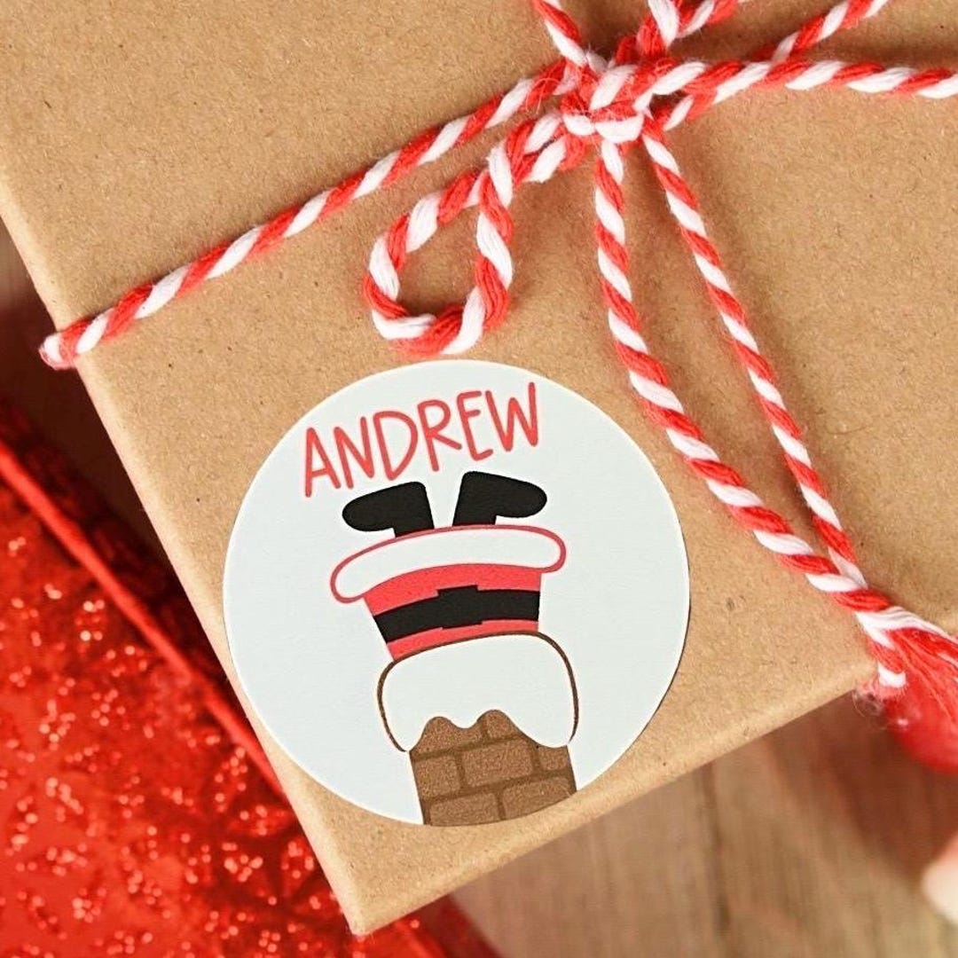Personalized North Pole Christmas Gift Labels Santa Labels Kids ...