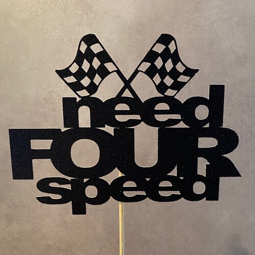 Fourth Birthday Cake Topper Needfourspeed Racing-4th - Etsy