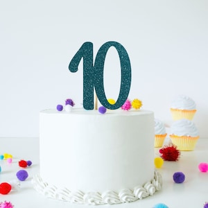Birthday Number Cake Topper Number Cake Topper- More Colors More Size ...