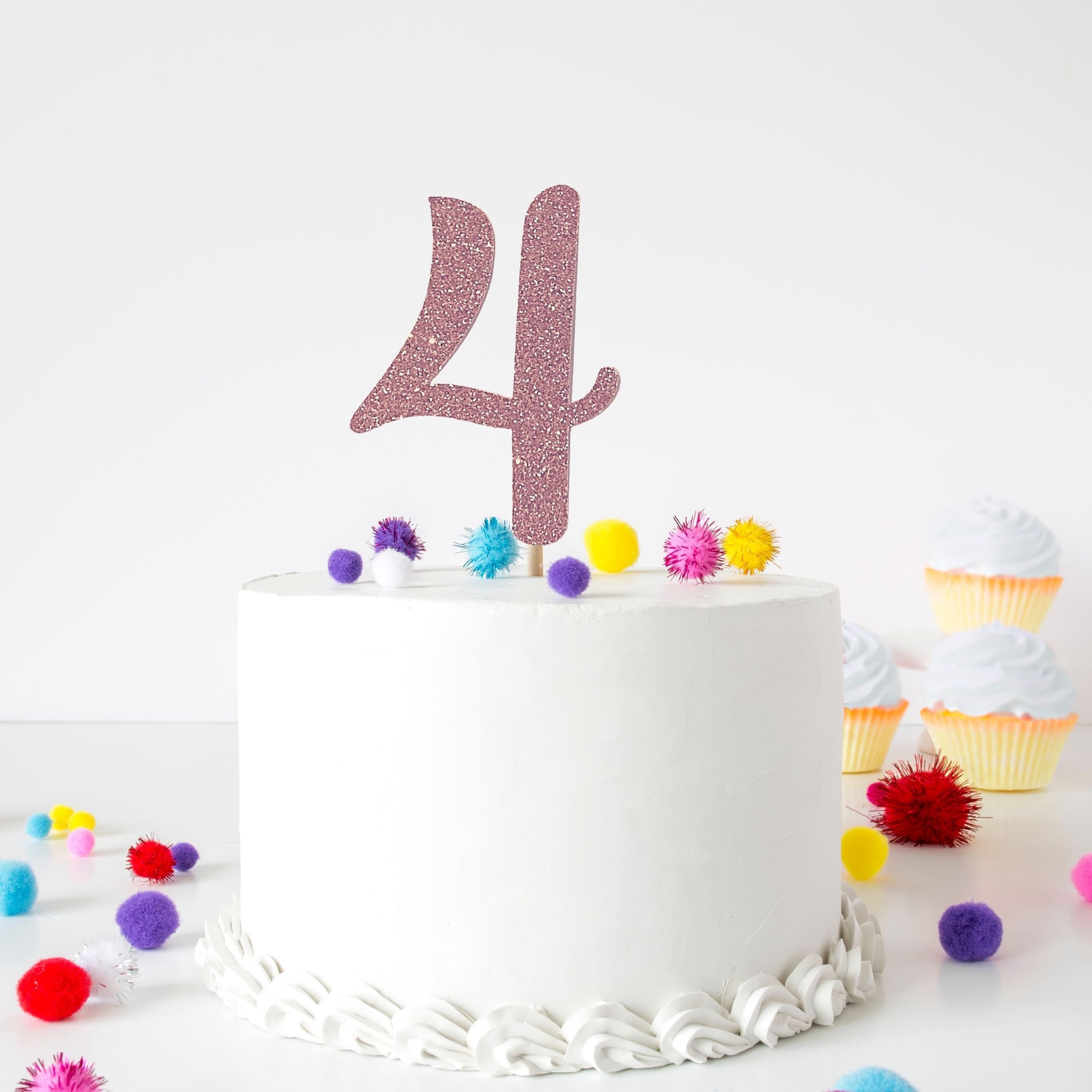 Birthday Number Cake Topper Number Cake Topper More Colors - Etsy