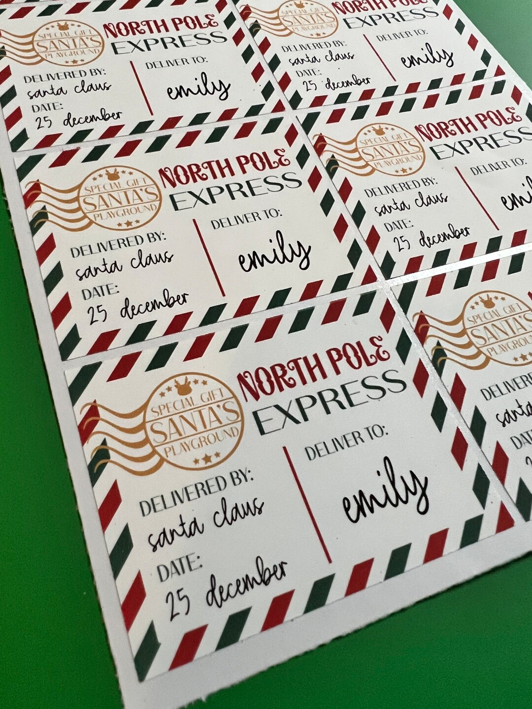 Personalized North Pole Christmas Gift Labels Santa Labels Christmas ...
