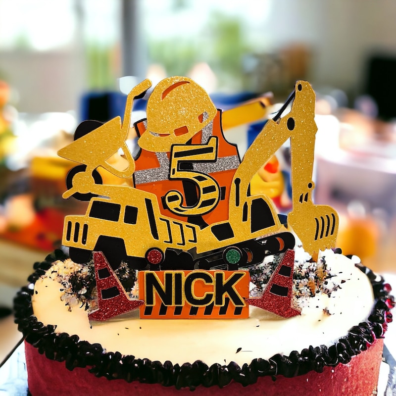 Excavator Cake Topper - Etsy