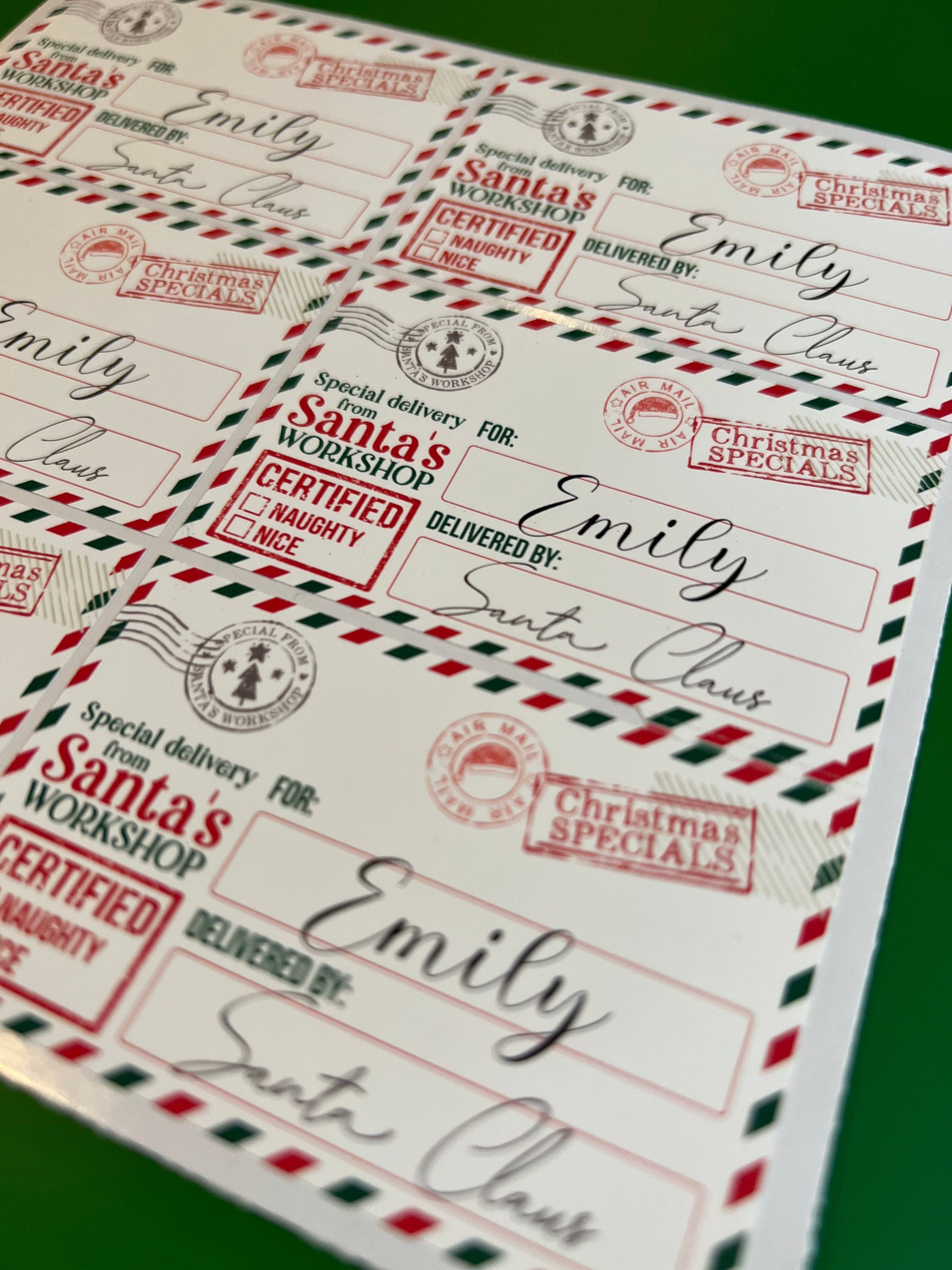 Personalized North Pole Christmas Gift Labels Santa Labels - Etsy