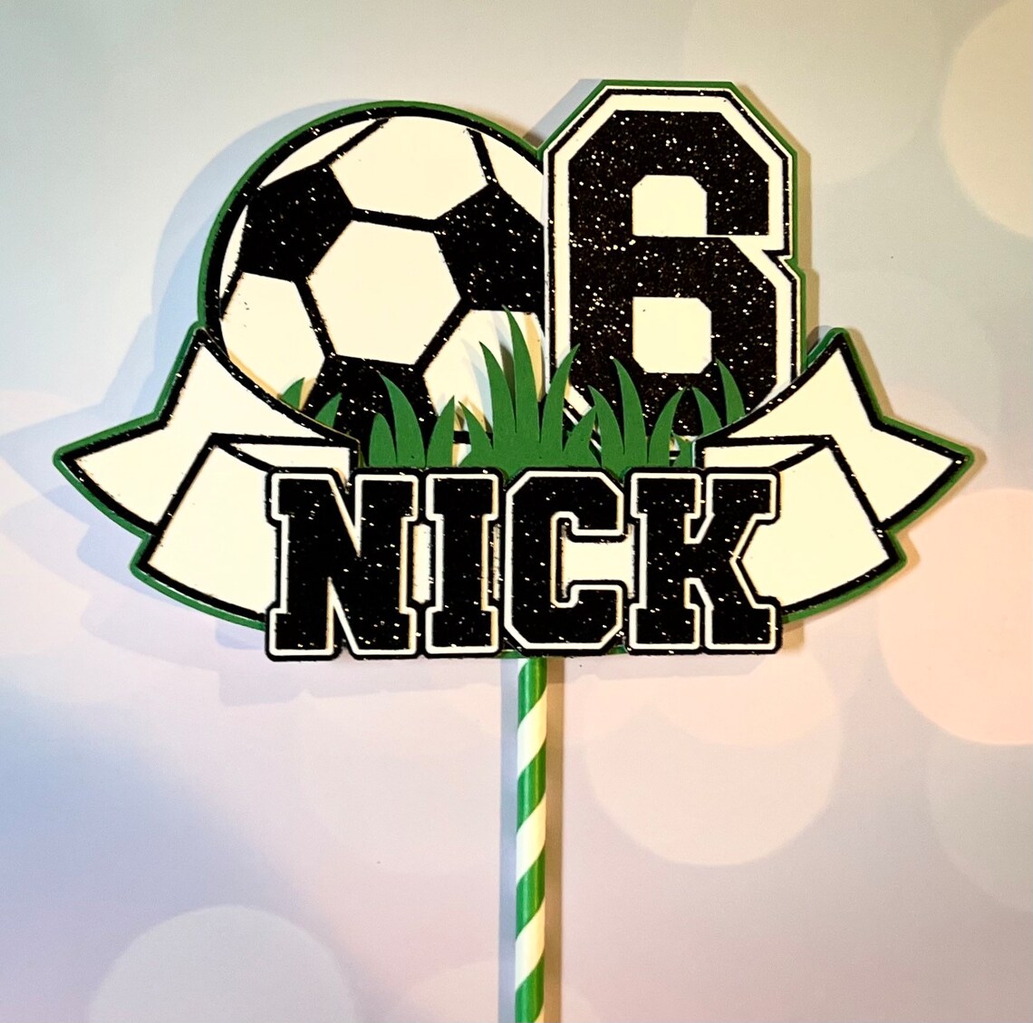 Personalized Soccer Cake Topper Topper Soccer Birthday Party - Etsy