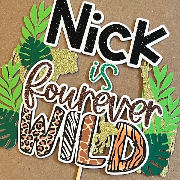 Jungle Cake Topper - Etsy